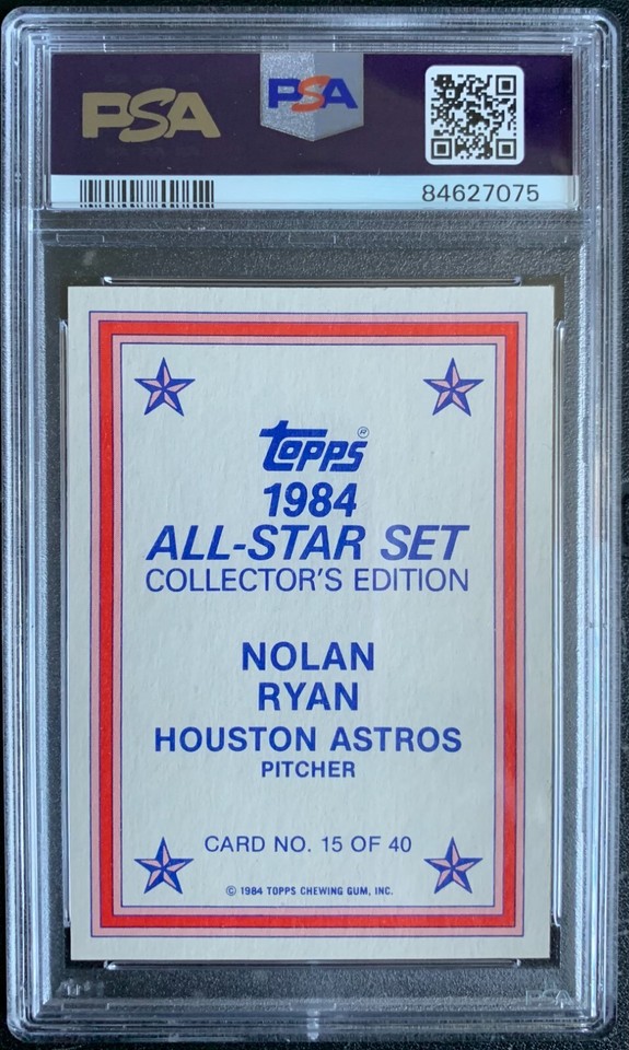 1984 TOPPS ALL-STAR GLOSSY SET COLLECTOR'S EDITION 40 CARD SET PSA ...