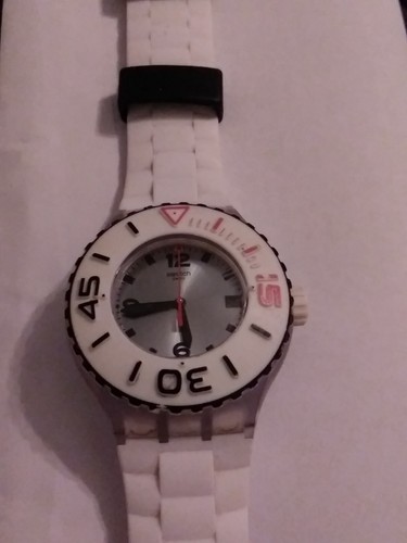 Swatch Scuba BLANCA White Diving Silicone Watch 44mm SUUK401 | eBay