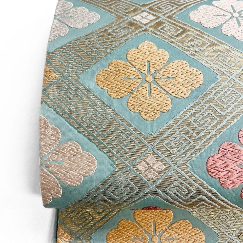 Fukuro obi Karaori diamond pattern Hanabishi kimono 075w p | eBay