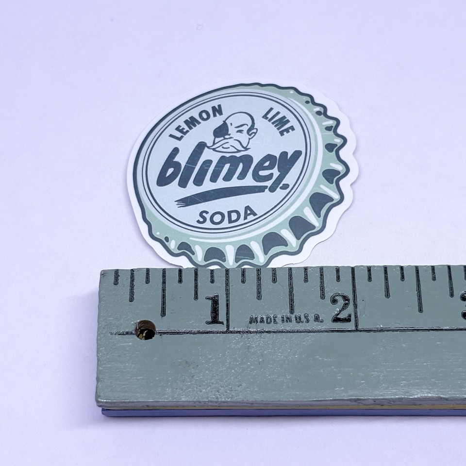 Blimey Soda Bottle Cap Sticker Decal Vinyl Cool Art Souvenir Journal ...
