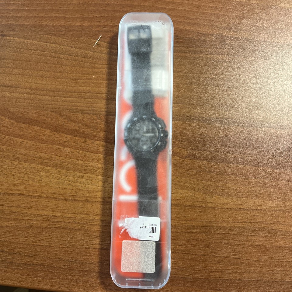 Swatch Watch Chronograph Black Lightly used Original Box & Papers 2012 ...