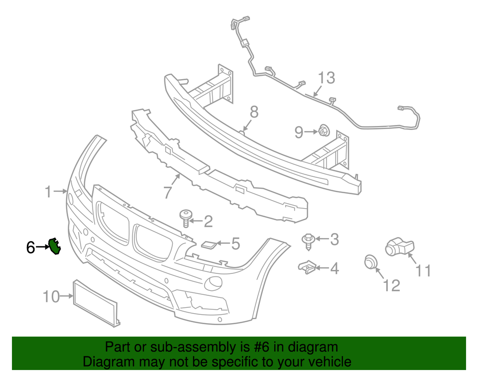Genuine BMW Tow Bracket Cover 51-12-7-303-816 | eBay