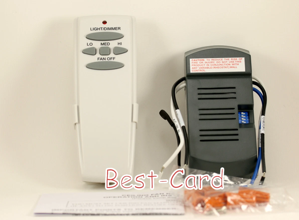 Universal Ceiling Fan Remote Control And Receiver Kit | Shelly Lighting