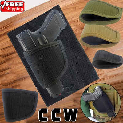 Universal Adjustable Pistol Holster Hook & Loop Concealed Carry CCW Gun ...