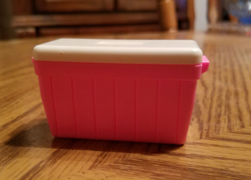 Vtg 90s Barbie Doll Cooler Picnic Camping Cooler Barbie Doll Hot Pink ...