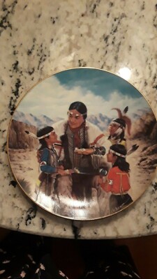 THE HAMILTON COLLECTION COLLECTOR PLATE PROUD INDIAN FAMILIES THE ...