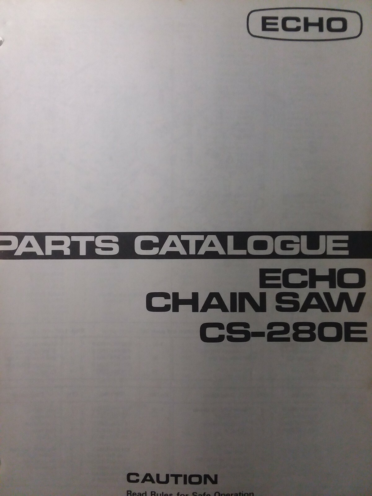 ECHO Kioritz Gasoline Chainsaw Chain Saw CS-280E Parts Catalog Manual Chainsaw | eBay