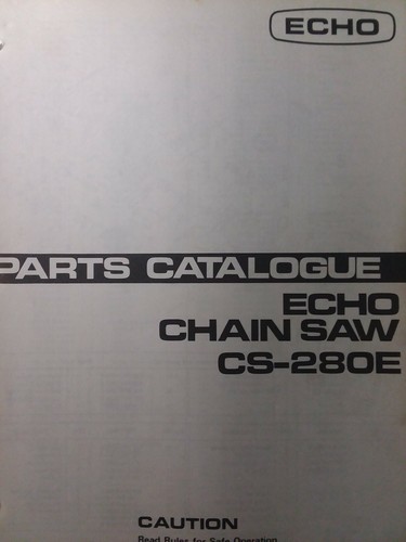 ECHO Kioritz Gasoline Chainsaw Chain Saw CS-280E Parts Catalog Manual Chainsaw | eBay