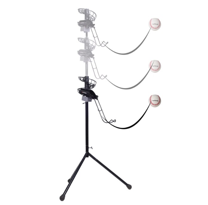 777BHA Dual-Wheels 2in1 Baseball Pitching Machine Angle and Speed ...