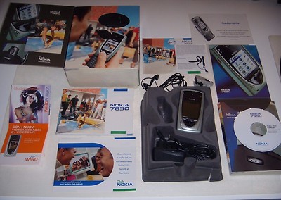NOKIA 7650 ORIGINALE UNICO GIACENZA NOKIA + SCATOLA ACCESSORI COMPLETI ...