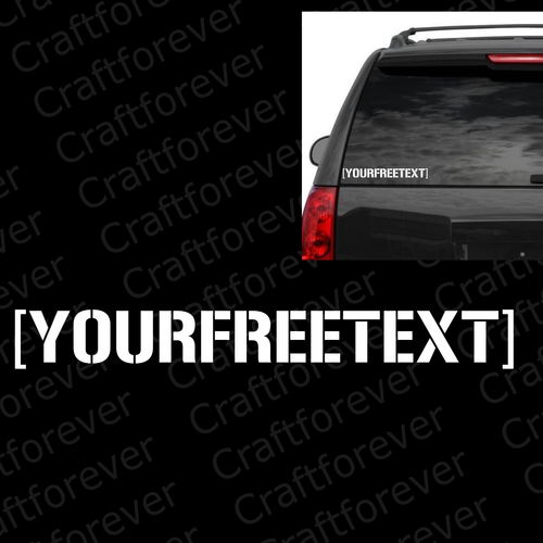 PERSONALIZED/CUSTOM FREE TEXT Vinyl Car Decal For HOOLIGAN Street ...