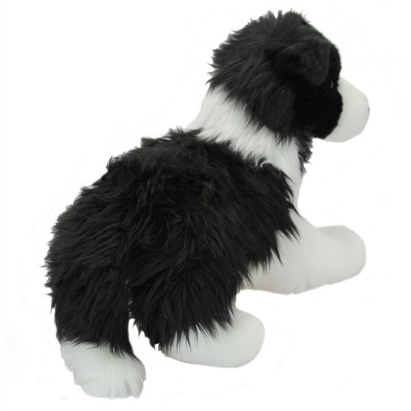 Douglas 16" Chase Border Collie Dog Plush Stuffed Animal black cuddle ...