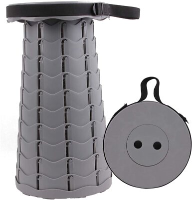 Cello Stool - Round Plastic Adjustable 6.5-44.5cm, Grey | eBay