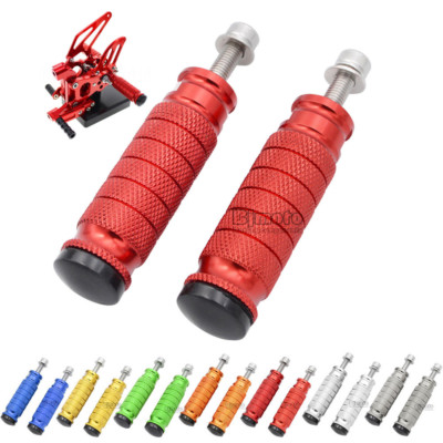 CNC Universal Motorcycle Rearset Foot Pegs Pedals Steps Footrest Foot ...