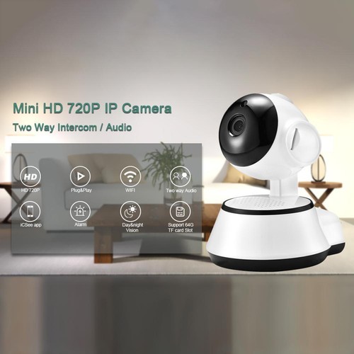 V380 Intelligent WiFi Surveillance Camera 720P Infrared Night Vision IP ...