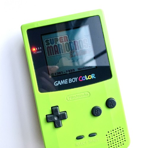 🥝 RARE KIWI GREEN GAMEBOY COLOR ⭐️100% GENUINE⭐️ OFFICIAL NINTENDO GAME ...