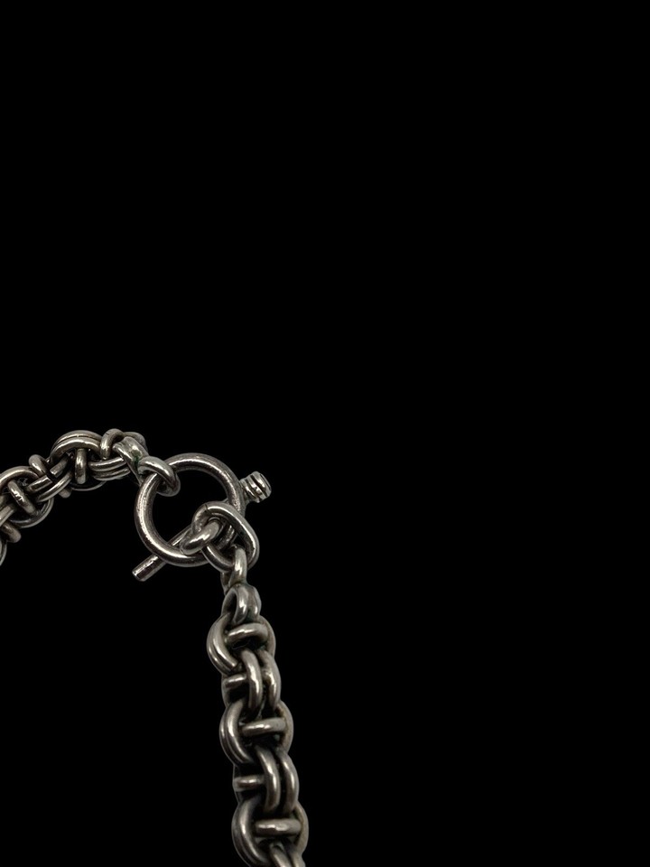 Heavy 116 Grams 925 Sterling Silver Interlocking Chain 18" Necklace ...