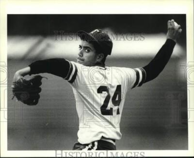 1989 Press Photo Tottenville baseball pitcher Damon Piccolo - sia18834 ...