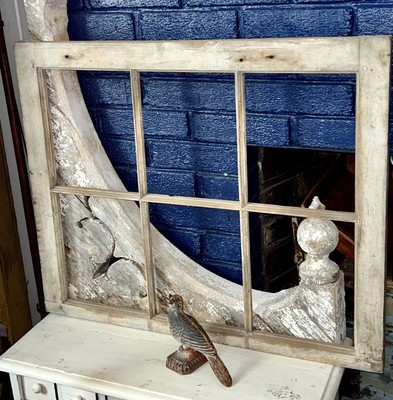 Windows, Sashes & Locks - Wood Window Frame 6 Glass Pane
