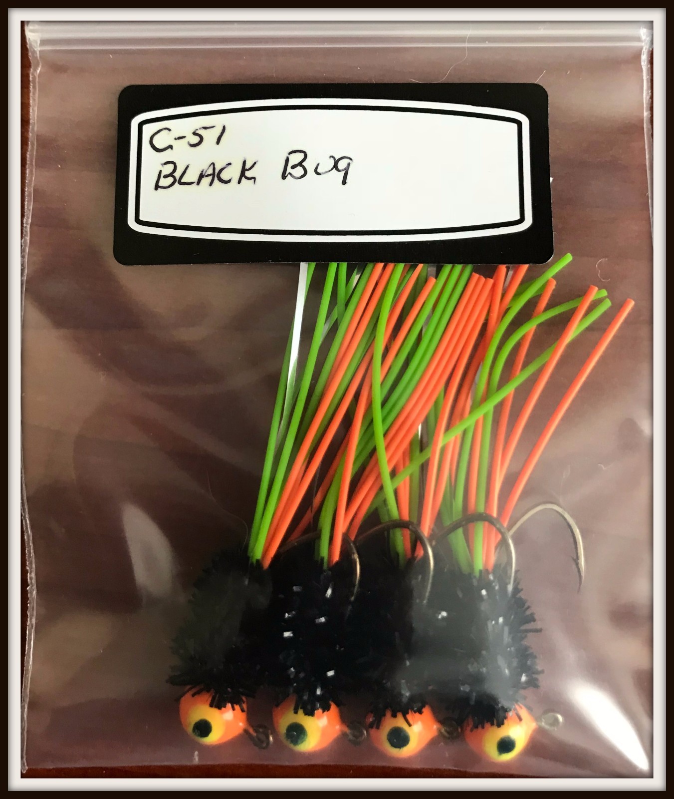 Hand Tied Crazy Legs Crappie Jigs Made in The USA 1/16th Ounce #4 or 6 ...