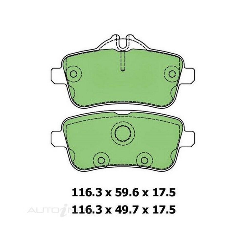 PROTEX Brake Pads - Rear For MERCEDES BENZ GL500 X166 4.7L M278.928 # ...