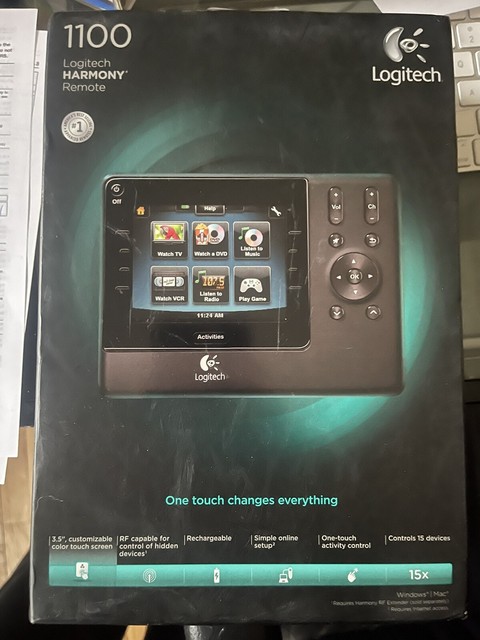 Logitech Harmony 1100 Universal Remote Control - Black for sale online ...