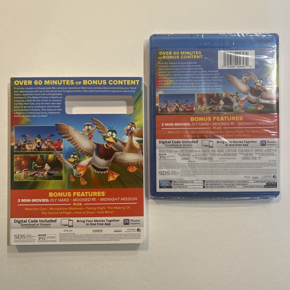 Migration Blu-ray + DVD + Digital Code NEW With Slipcover 191329256534 ...