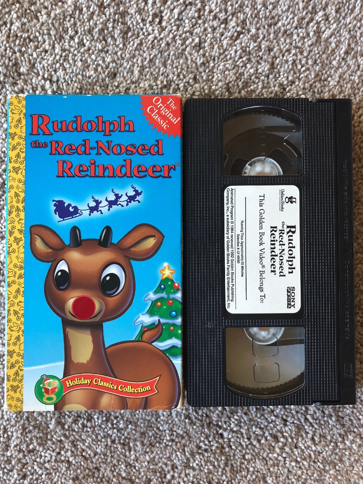 Rudolph the Red-Nosed Reindeer (VHS, 1992) Golden Book Video A ...
