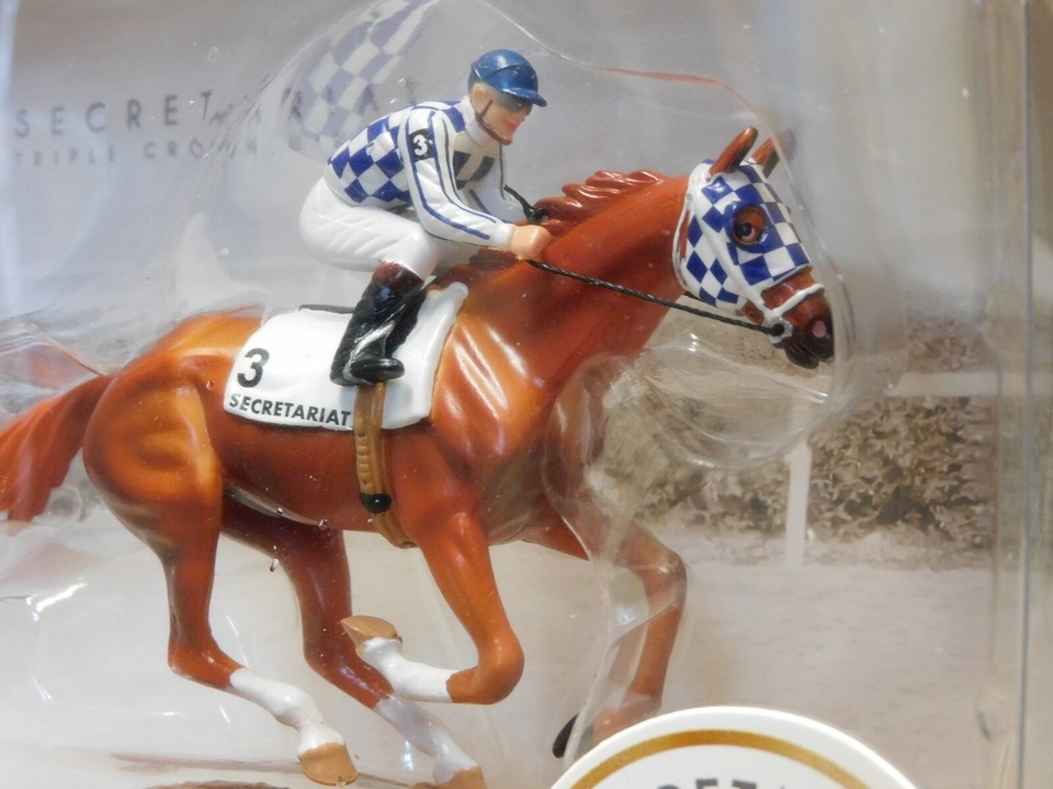 Breyer NEW * Secretariat 50th Anniversary Figurine * with Jockey Model ...