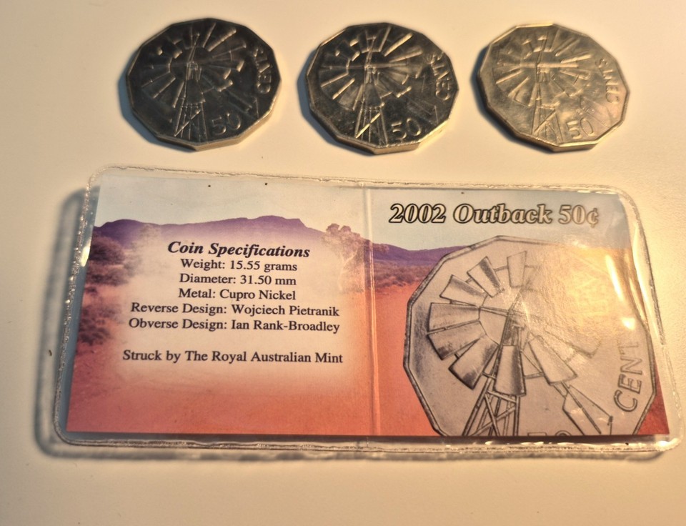 2002 AUST - YEAR OF THE OUTBACK - COLLECTION -10 COINS-REDUCED- GREAT ...