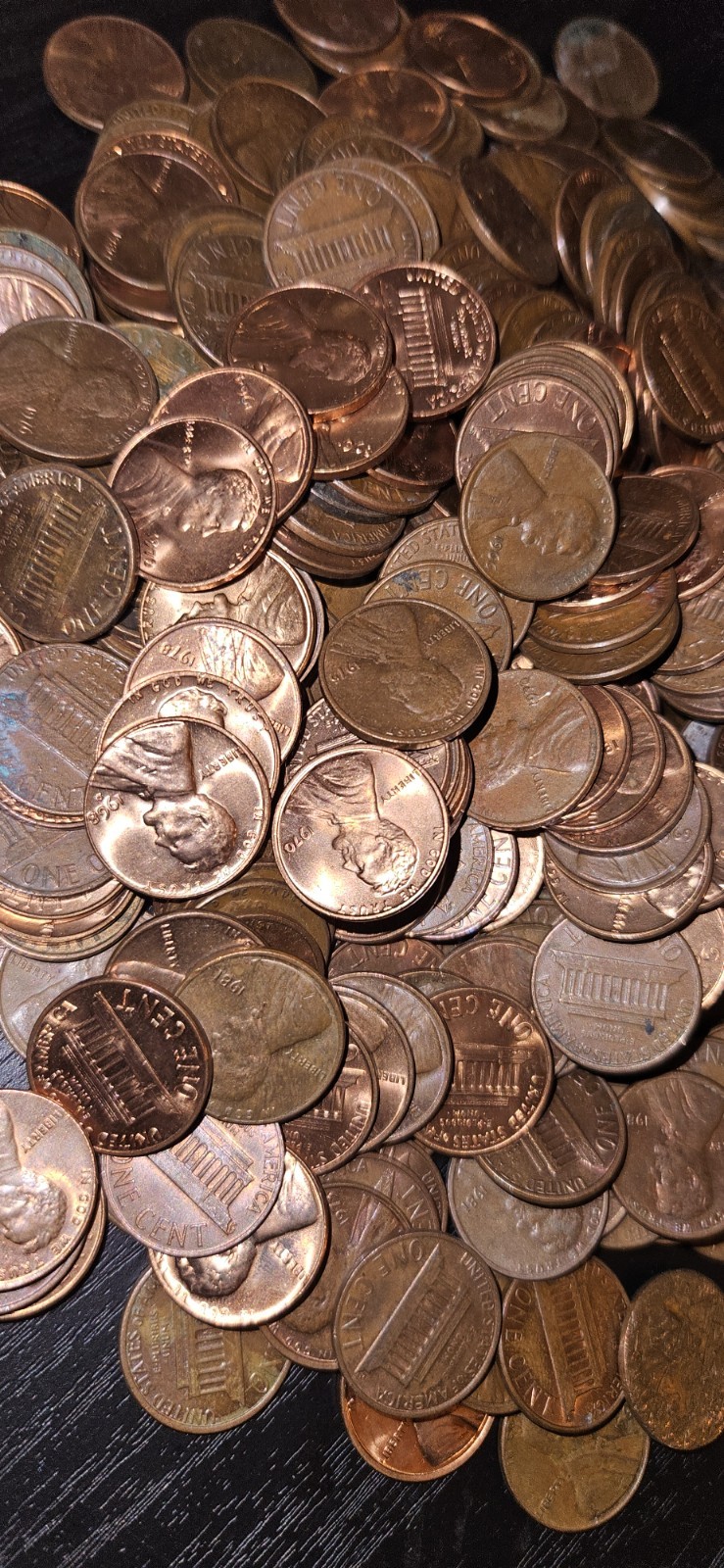 3 Lb Bag 95% Copper Cents Pennies 1959-1982 Lincoln Memorial various ...