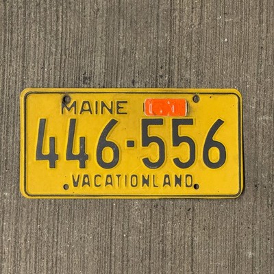 1956 1961 Maine License Plate Auto Tag Garage Decor Vacationland 446 ...