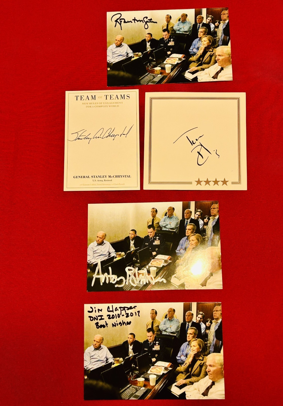 x5 Antony Blinken - JAMES CLAPPER - Tommy Franks Stanley McChrystal ...