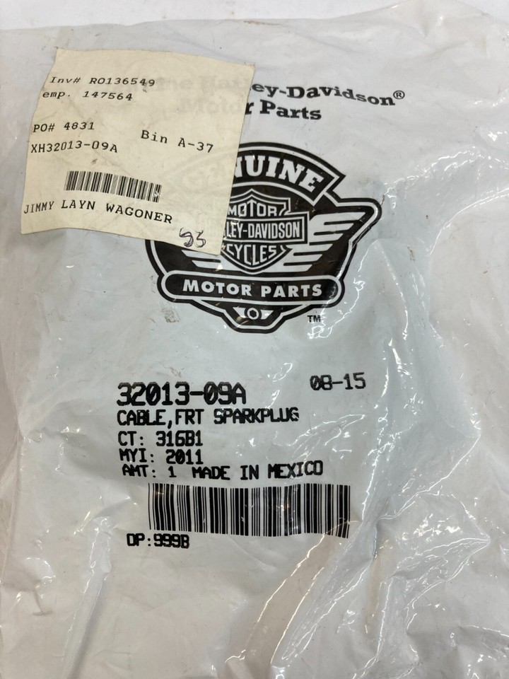 Harley NOS OEM 32013-09A front spark plug cable wire | eBay