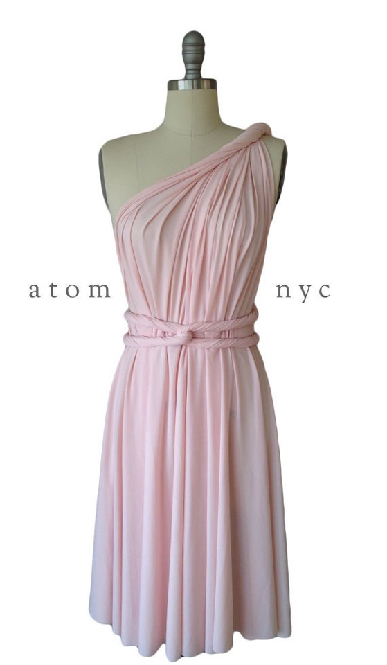 Short Infinity Convertible Multiway Formal Bridesmaid Dress, Handmade ...