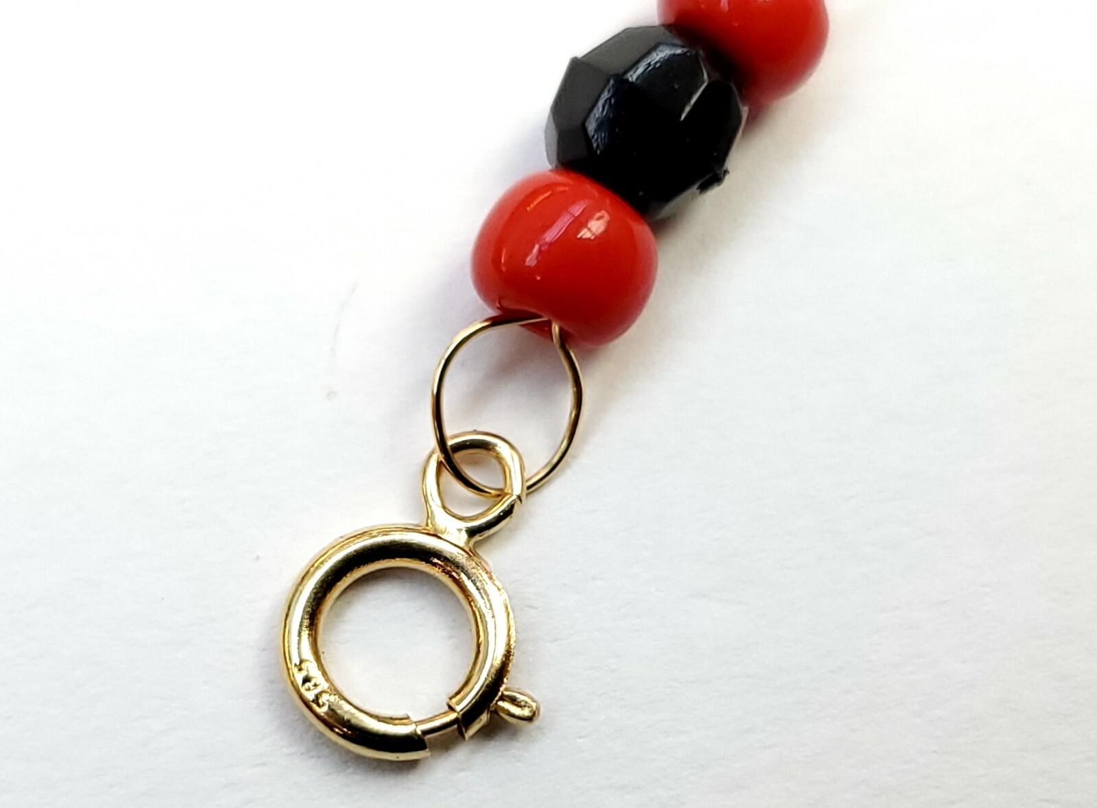 NEW 14K GOLD AZABACHE BABY BRACELET (PROTECTION FROM EVIL EYE) Pulsera ...