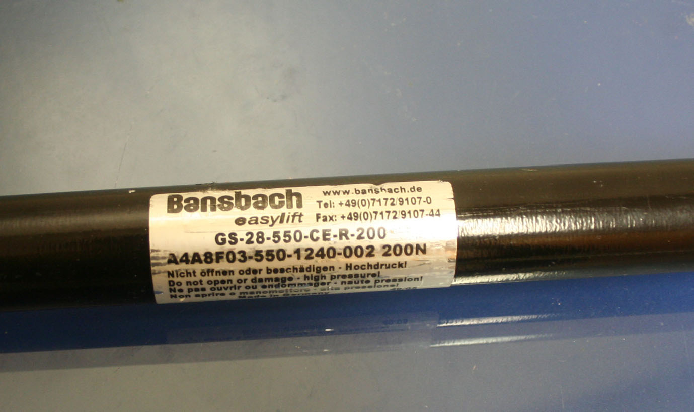 Bansbach Easylift Gas Spring GS-28-550-CE-R-200 A4A8F03-550-1240-002 ...