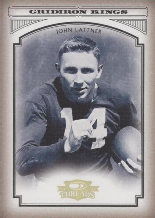 2006 Donruss Threads - College Gridiron Kings Johnny Lattner #CGK-14 ...