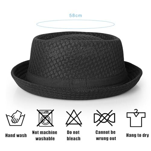 Cute Fedora Hat - Lightweight Breathable Mesh 35%Cotton,65%Polyester ...