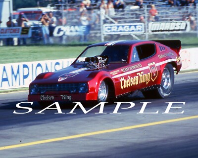 KENNY BERNSTEIN CHELSEA KING FUNNY CAR CLOSE UP SHOT 8X10 GLOSSY PHOTO ...