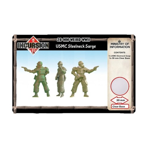 Tabletop Boardgames Historical Minis 28mm USMC Steel Neck Sgt Pack New ...