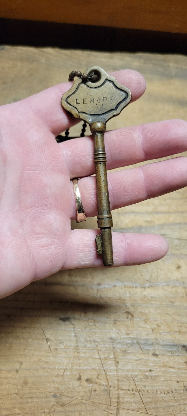 Rare Old Vintage Antique Hotel Lenape PA Skeleton Room Key NY Hall ...