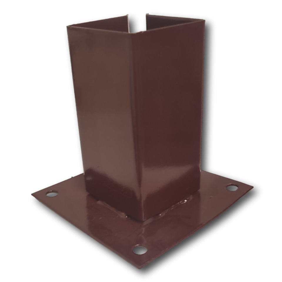Bolt Down Post Shoe Support Fence Foot Base Support Square Bracket ...