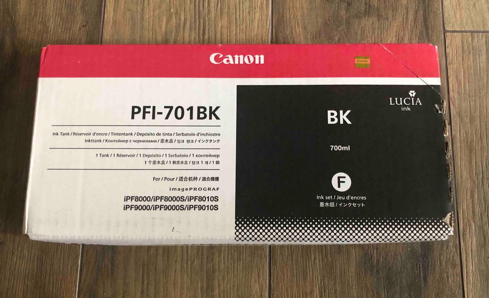 NEW GENUINE CANON PFI-701BK INK CARTRIDGE 700ML PFI-701 BLACK | eBay