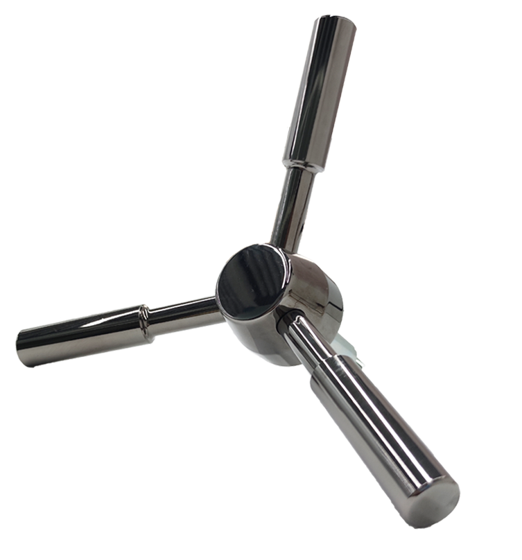 Round Shaft Gun Safe 3 Spoke Gun Safe Handle With Black Chrome Safe Box ...