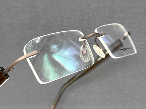 Tom Davis Eyeglasses Frames Men Woman Rimless Brown Large XL M2 206 NP ...