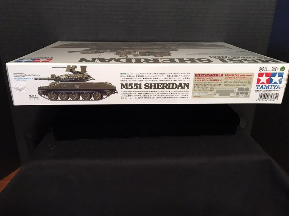 TAMIYA 35365 US AIRBORNE TANK M551 SHERIDAN-VIETNAM WAR MODEL KIT-NIB-1 ...