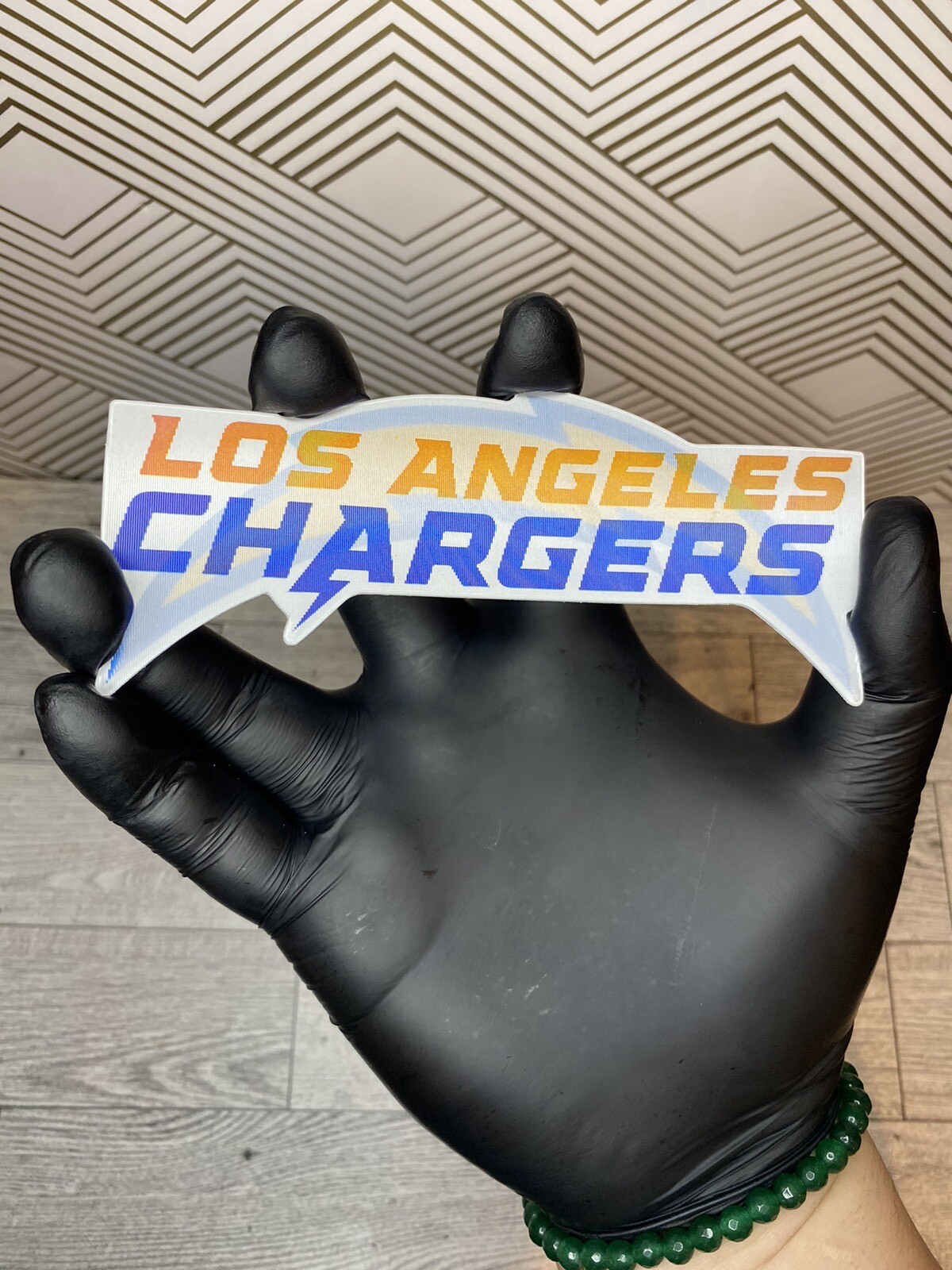 NFL Los Angeles Chargers 3D Lenticular Motion Sticker Car Decal Peeker ...