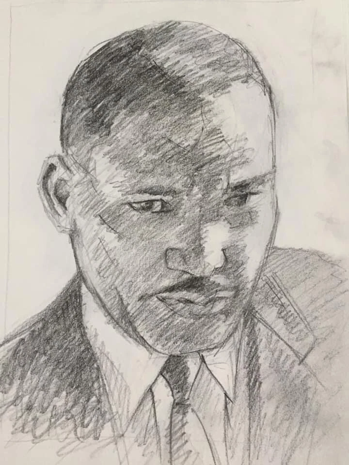 Martin Luther King Jr Line Drawing