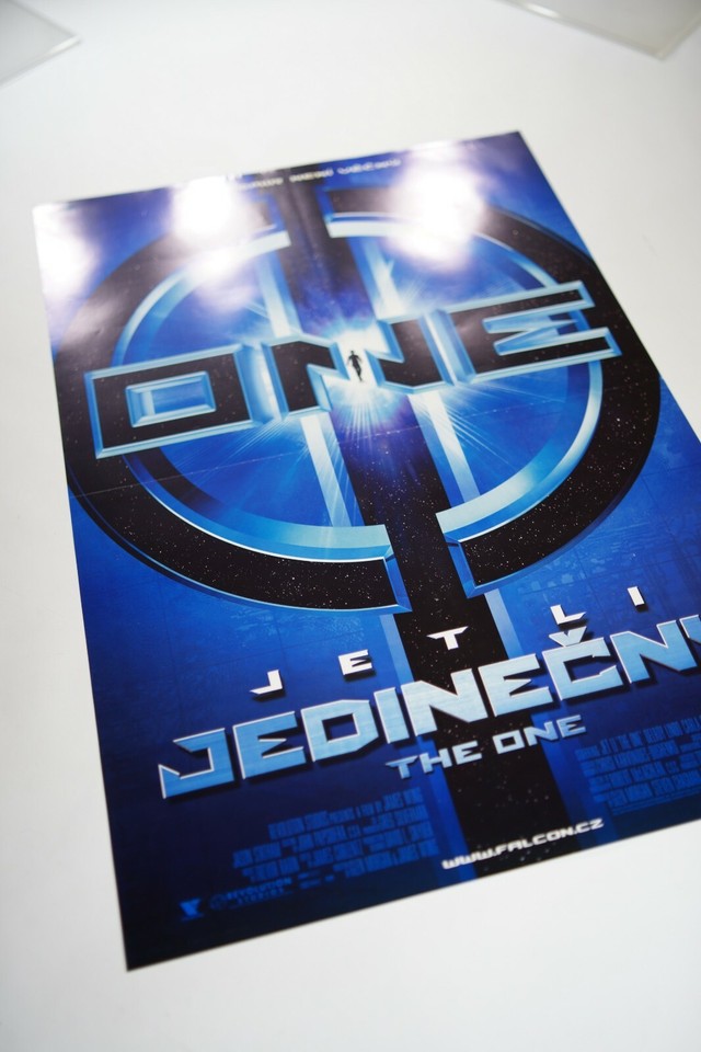 THE ONE 23x33 Original Czech movie poster 2001 JET LI, JAMES WONG, SCI ...